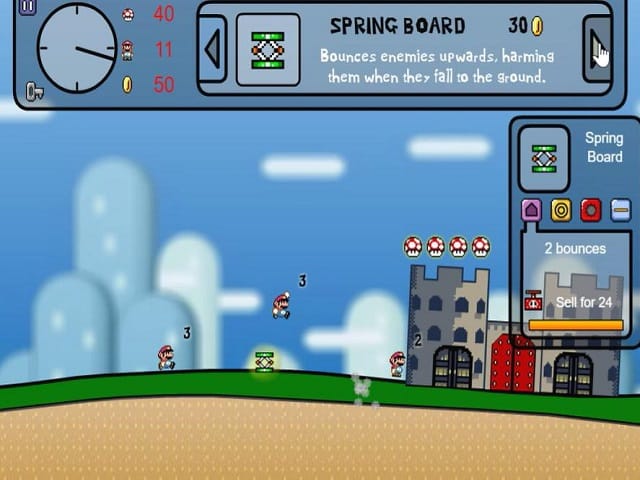 SUPER MARIO DEFENCE online hra | Hry POMU