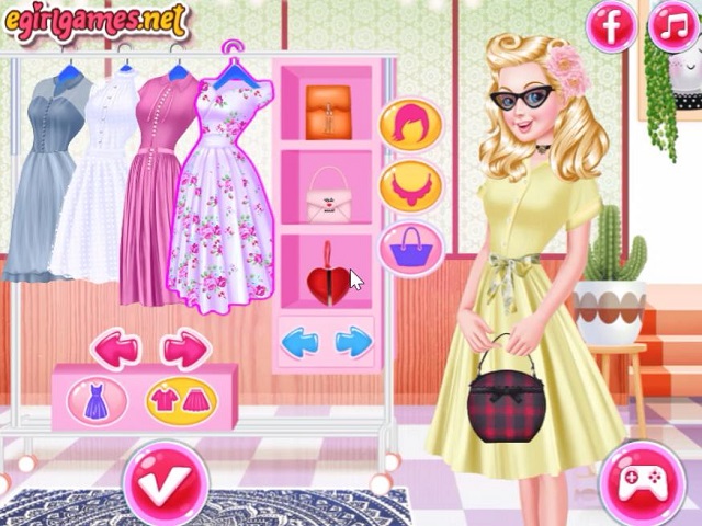BARBIE'S RETRO MAKEOVER online hra | Hry POMU