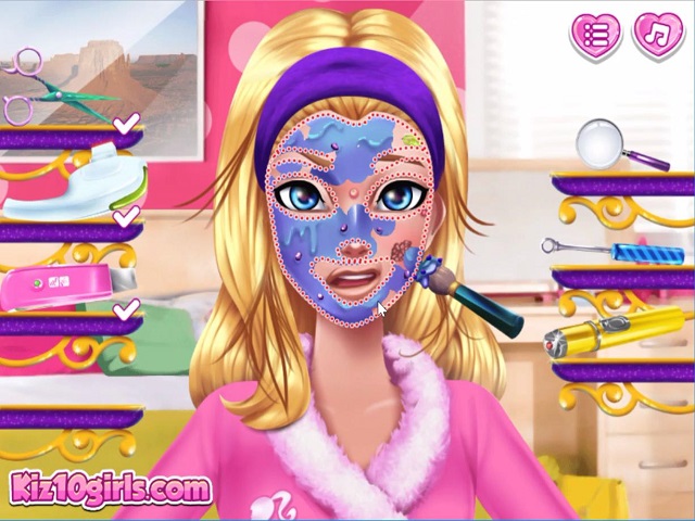 BARBIE HERO FACE PROBLEM online hra | Hry POMU