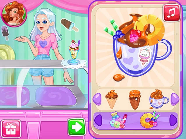 CRYSTAL'S ICE CREAM MAKER online hra | Hry POMU