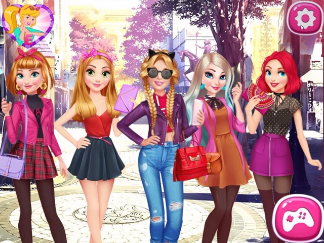 BARBIE DISNEY MEETUP online hra | Hry POMU