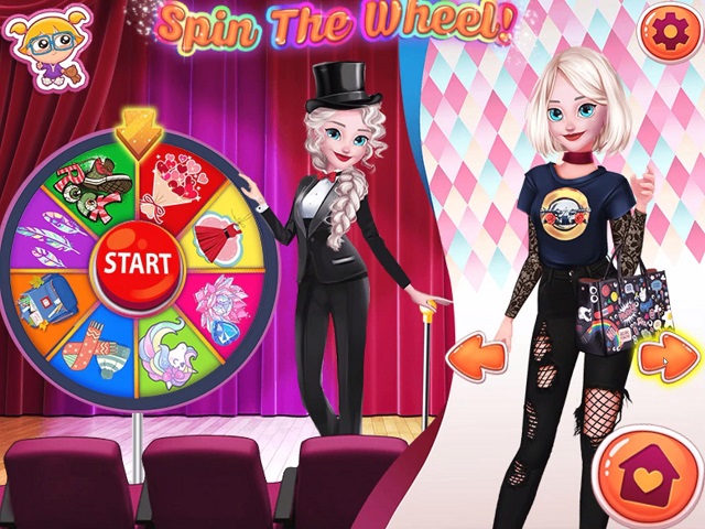 WHEEL OF OUTFITS online hra | Hry POMU