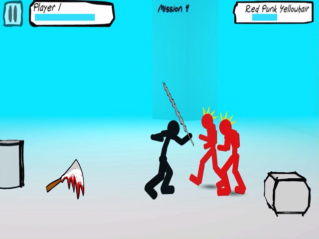 STICKMAN STREET FIGHTING 3D online hra | Hry POMU